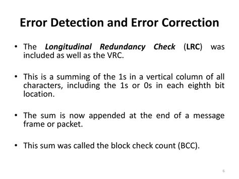 error detection and correction ppt download