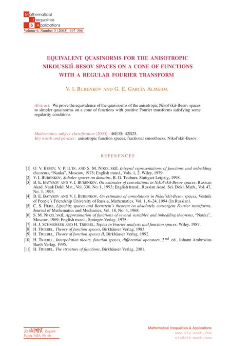 pdf equivalent quasinorms for the anisotropic nikol skii besov spaces on a cone of functions