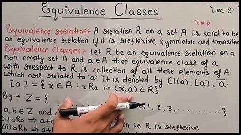 group theory lecture 21 reflexive symmetric transitive equivalence relation equivalence classes