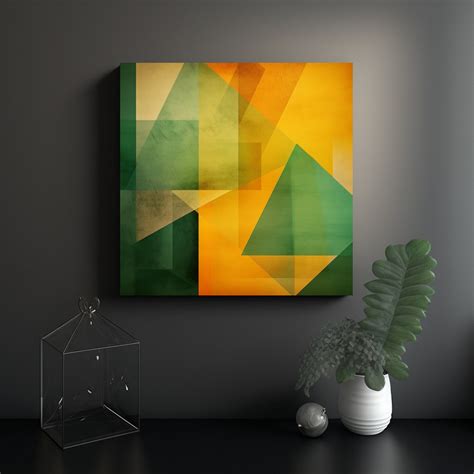 Cuadro Abstracto Geométrico Colorido Decora Con Estilo Decocuadros