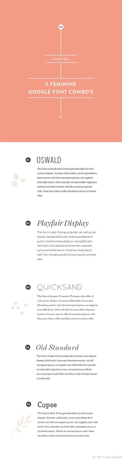 5 Feminine Google Font Combinations For A Beautiful Website Brand Image