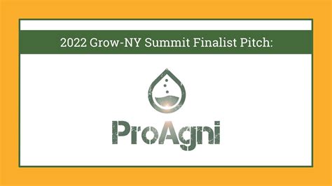 Proagni Grow Ny Pitch Youtube