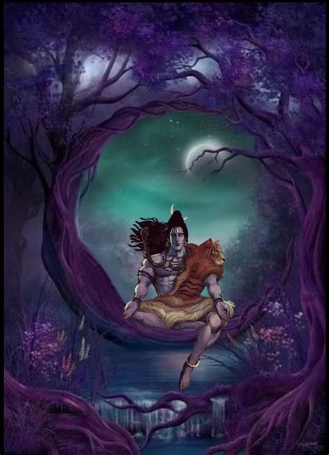 Lord Shiva As Adiyogi In Creative Art Painting Lord Shiva Painting