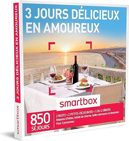 SMARTBOX Coffret Cadeau 3 JOURS DELICIEUX EN AMOUREUX 350 Sejours