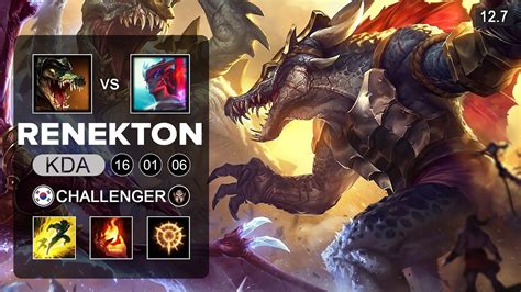 Renekton Vs Yone Top KR Challenger Patch 12 7 Season 12 YouTube