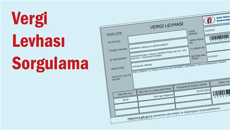 Vergi Levhası Sorgulama Nasıl Yapılır Vergi Levhası Yazdırma Çıktısı