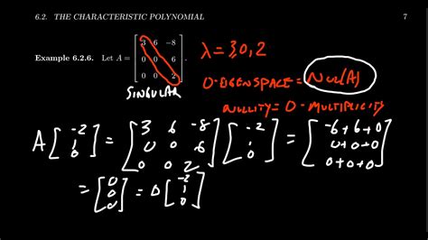 nonsingular matrices and eigenvalues youtube