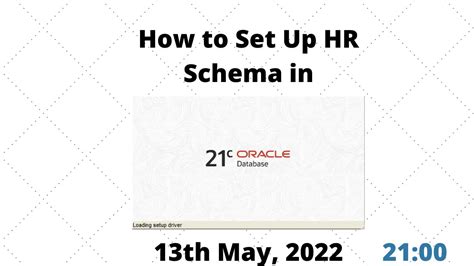 How To Set Up HR Schema Oracle Database 21c Windows 10 YouTube