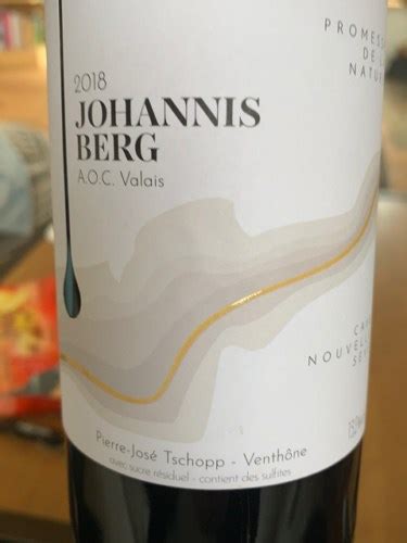 Cave Nouvelle Sève Pierre José Tschopp Johannisberg Vivino US