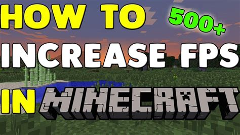 How To Increase FPS In Minecraft Guide 2020 YouTube