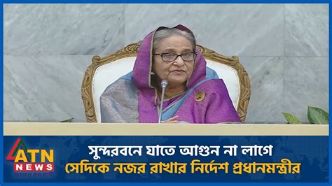 সনদরবন যত আ গ ন ন লগ সদক নজর রখর নরদশ পরধনমনতরর