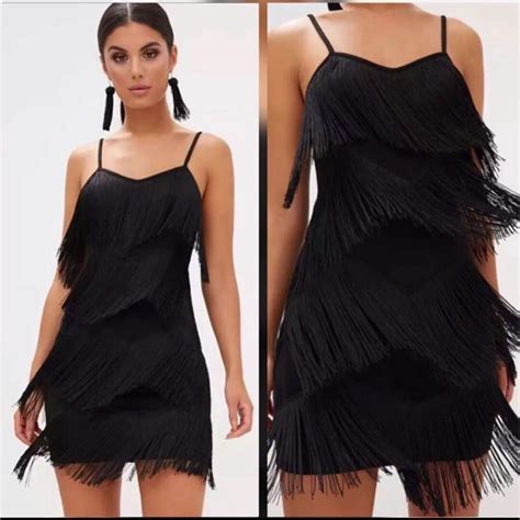Dance Outfits Flapper Dress Cold Shoulder Dress Mini Dress