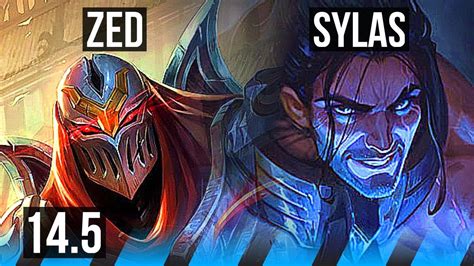 ZED Vs SYLAS MID 11 2 11 600 Games Godlike BR Master 14 5
