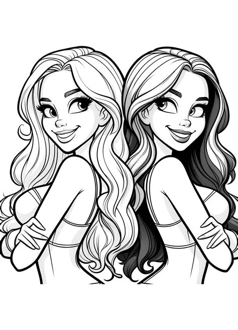 Dibujos Para Imprimir Y Colorear De Bff Best Friend Forever Back
