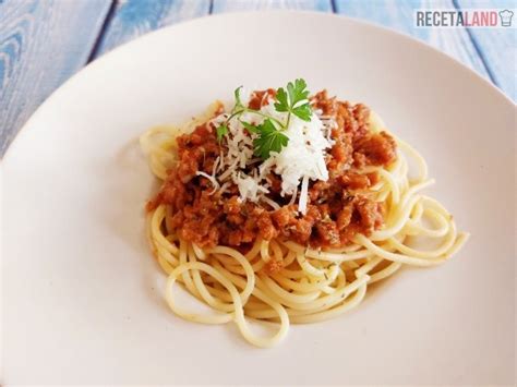 Espaguetis Con Carne Picada Y Tomate F Cil Recetaland