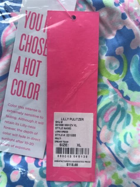 Lilly Pulitzer Loro Swing Dress Multi Dream Team Pink Blue Sz XL For