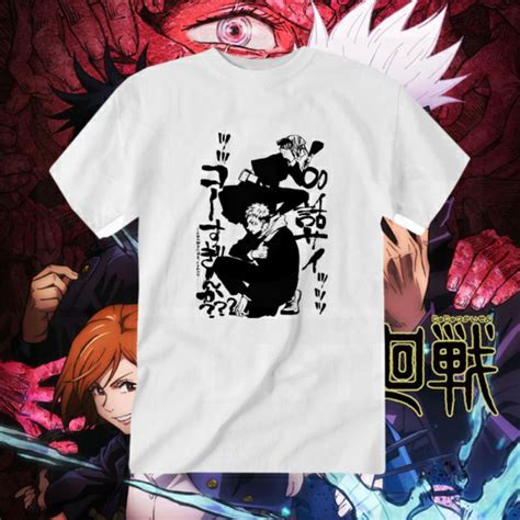 Jual Kaos Distro ANIME JUJUTSU KAISEN GOJO SATORU ITADORI YUUJI RYOMEN