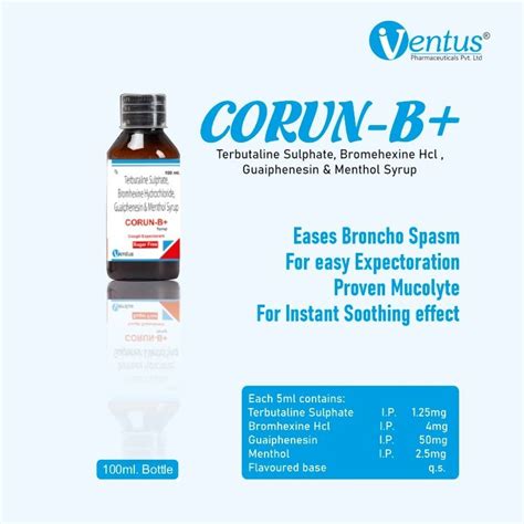 Terbutaline Sulphate Bromhexine Hydrochloride Guaiphenesin Menthol