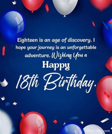 18th Birthday Messages Wishes And Quotes WishesMsg 46 OFF