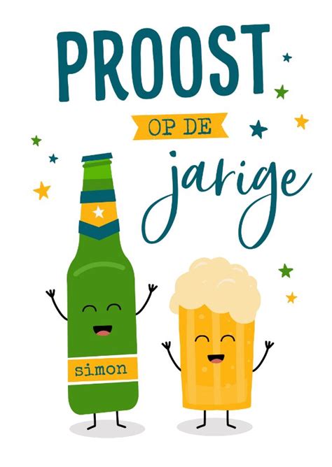 Verjaardagskaart Met Bier Verjaardagskaarten Kaartje2go