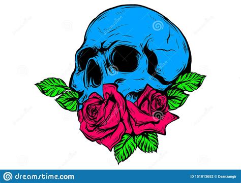 Cr neos Humanos Con Las Rosas En El Fondo Blanco Ilustración del Vector