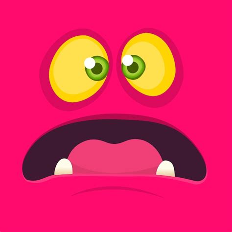Avatar De Cara De Monstro Dos Desenhos Animados Monstro Do Dia Das