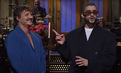 Video El Pico Encuentro De Pedro Pascal Y Bad Bunny En Saturday Night