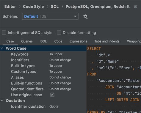 Change Custom Keyword In Datagrip Ides Support Intellij Platform