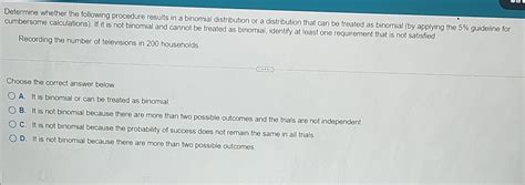 solved determine whether the following procedure results in