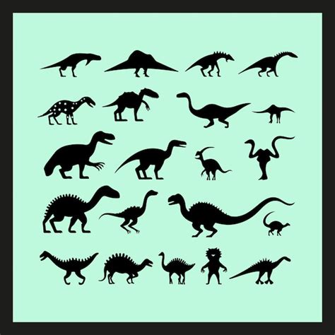 P Gina Im Genes De Siluetas Dinosaurios Descarga Gratuita En Freepik