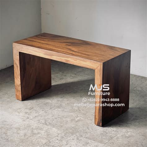 Jual Meja Side Table Coffee Table Meja Tamu Kayu Solid Kotak