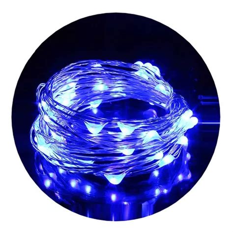 Alambre Luces Led Metros Colores Exterior Pilas Navidad
