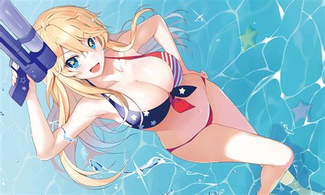 Fondos de pantalla ilustración pistola rubia pelo largo Anime