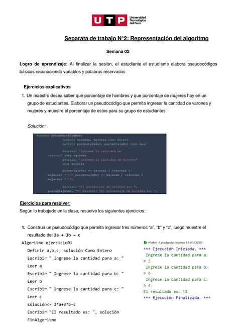 S02 s1 Representación del algoritmo docx 2023 Separata de trabajo N2