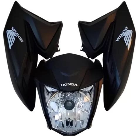 Frente Farol Suporte Aranha Aba Titan 160 Preto Fosco 2023