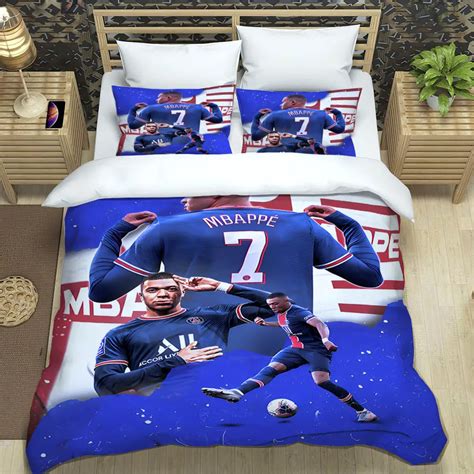 3D K Kylian Mbapp Print Bedding Sets Exquisite Bed Supplies Set Duvet