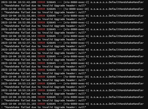 React Nginx Spring WS Handshake 오류 Handshake failed due to