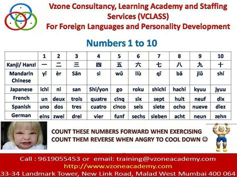 Numbers In Different Languages Language Personality Development