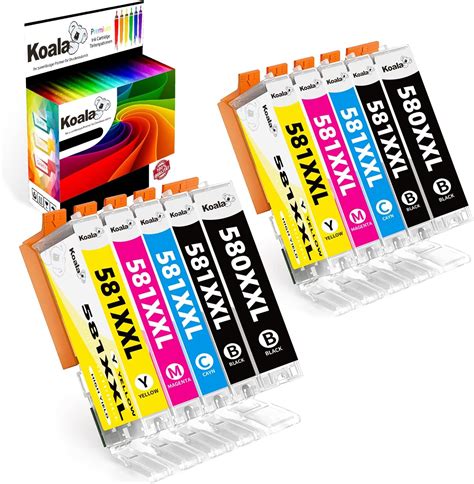 10er Set Druckerpatronen Kompatibel zu Canon PGI 550 CLI 551 für PIXMA
