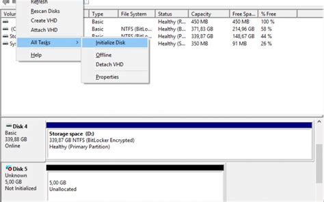 Windows 10 Disk Management Initialize Disk NORMAN BAUER