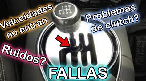 FALLAS Mas COMUNES TRANSMISION MANUAL O STANDARD YouTube