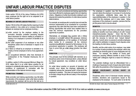 Unfair Labour Practice Disputes Org INTRODUCTION Under Section 185 B