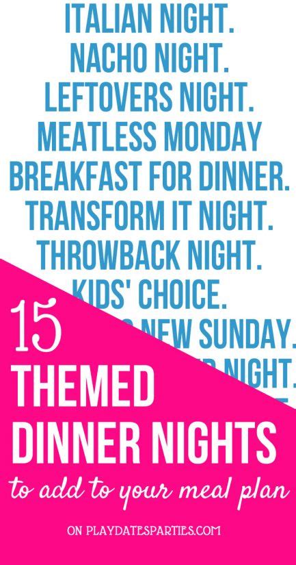 Easy Theme Night Dinner Ideas Artofit