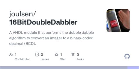 Github Joulsen Bitdoubledabbler A Vhdl Module That Performs The