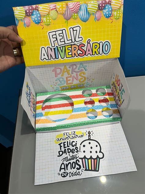 Mini Caixa Cenário para Aniversário ou Amor Festa na Caixa