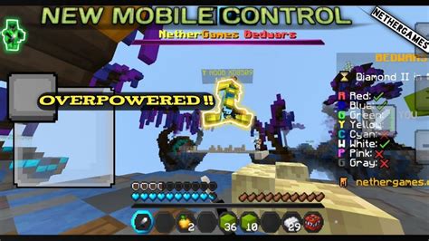 No Commentry Nethergames Bedwars With New Touch Control YouTube