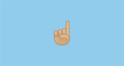 Index Pointing Up Medium Light Skin Tone Emoji On Google Noto Color