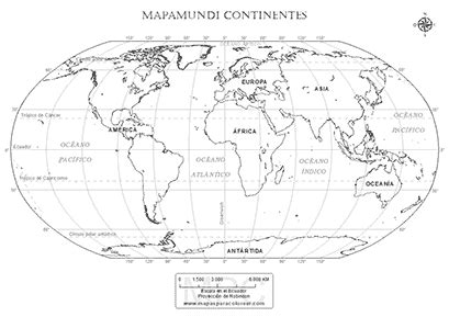 Mapamundi Para Colorear