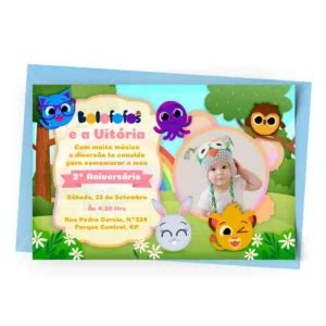 7 Artes Convite Bolofofos Grátis para Editar e Imprimir