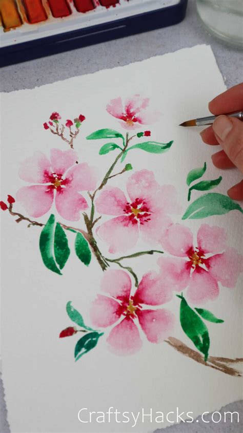 Easy Watercolor Flower Painting Ideas Craftsy Hacks